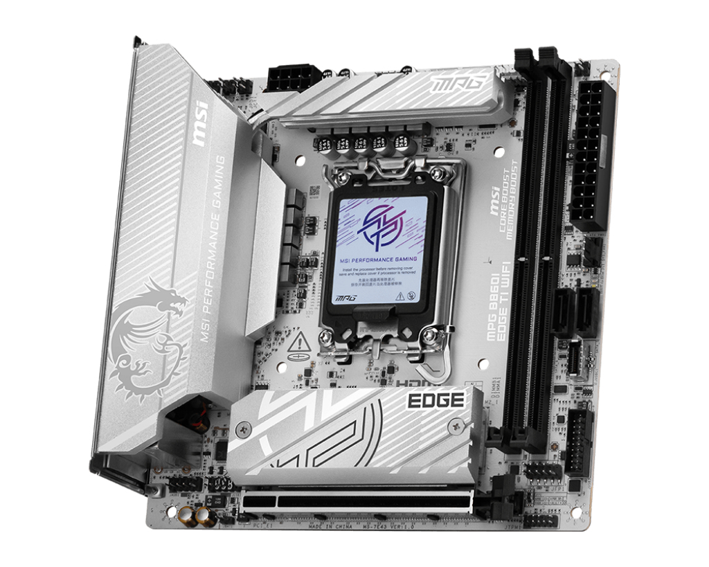 MSI MPG B860I EDGE TI WIFI motherboard Intel B860 LGA 1851 (Socket V1 ...