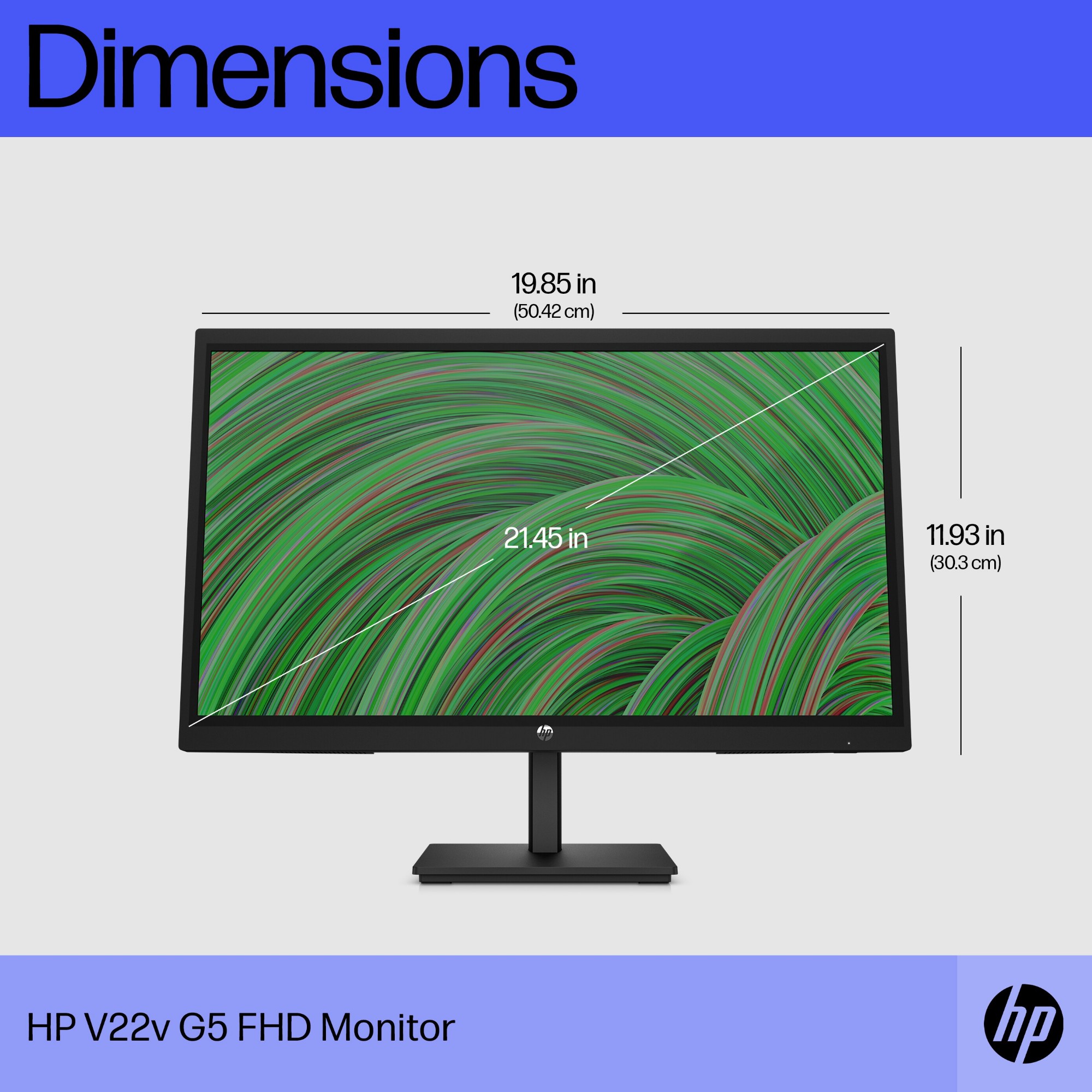 HP V22v G5 FHD Monitor, 27 in distributor/wholesale stock for resellers ...