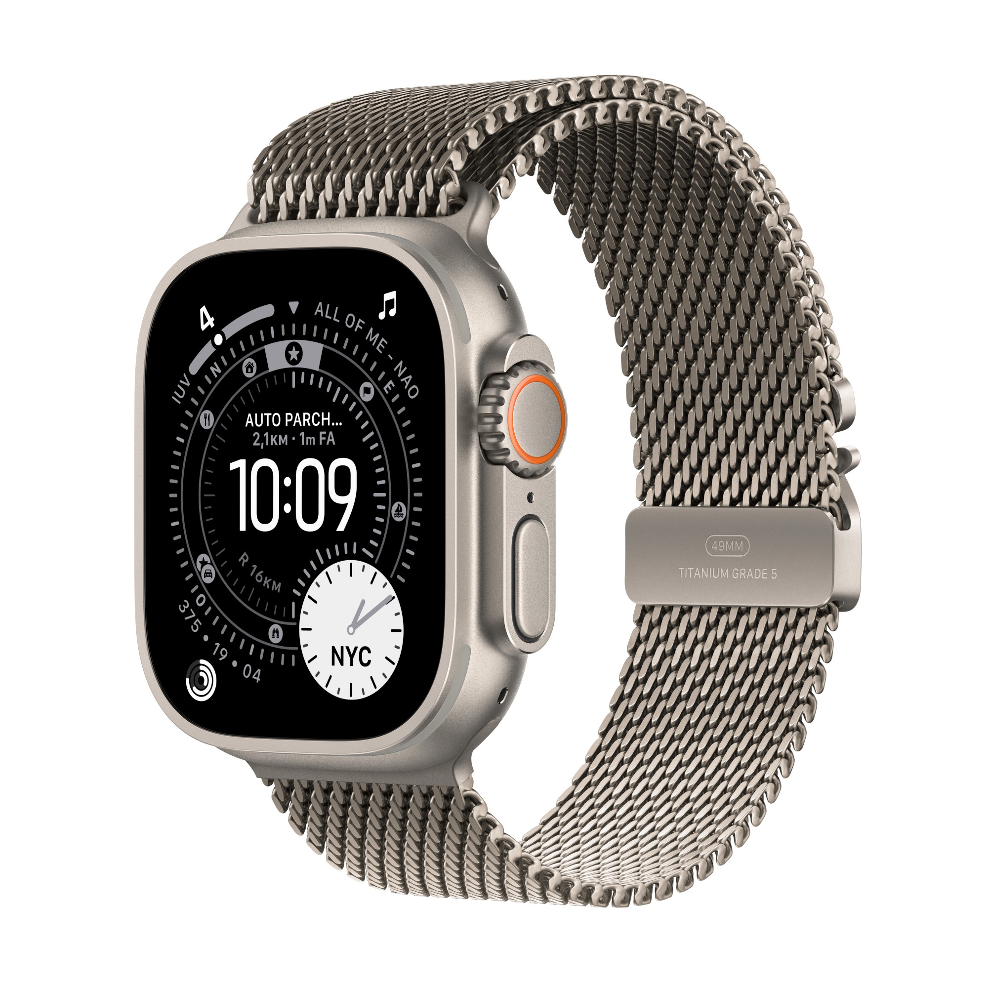Apple Watch Ultra 3 GPS + Cellular 49mm Natural Titanium Case with ...
