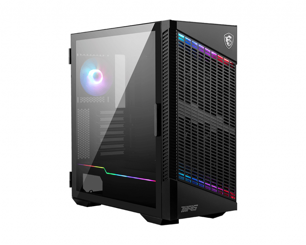 MSI MPG VELOX 100P AIRFLOW Mid Tower Gaming Computer Case Black 3x