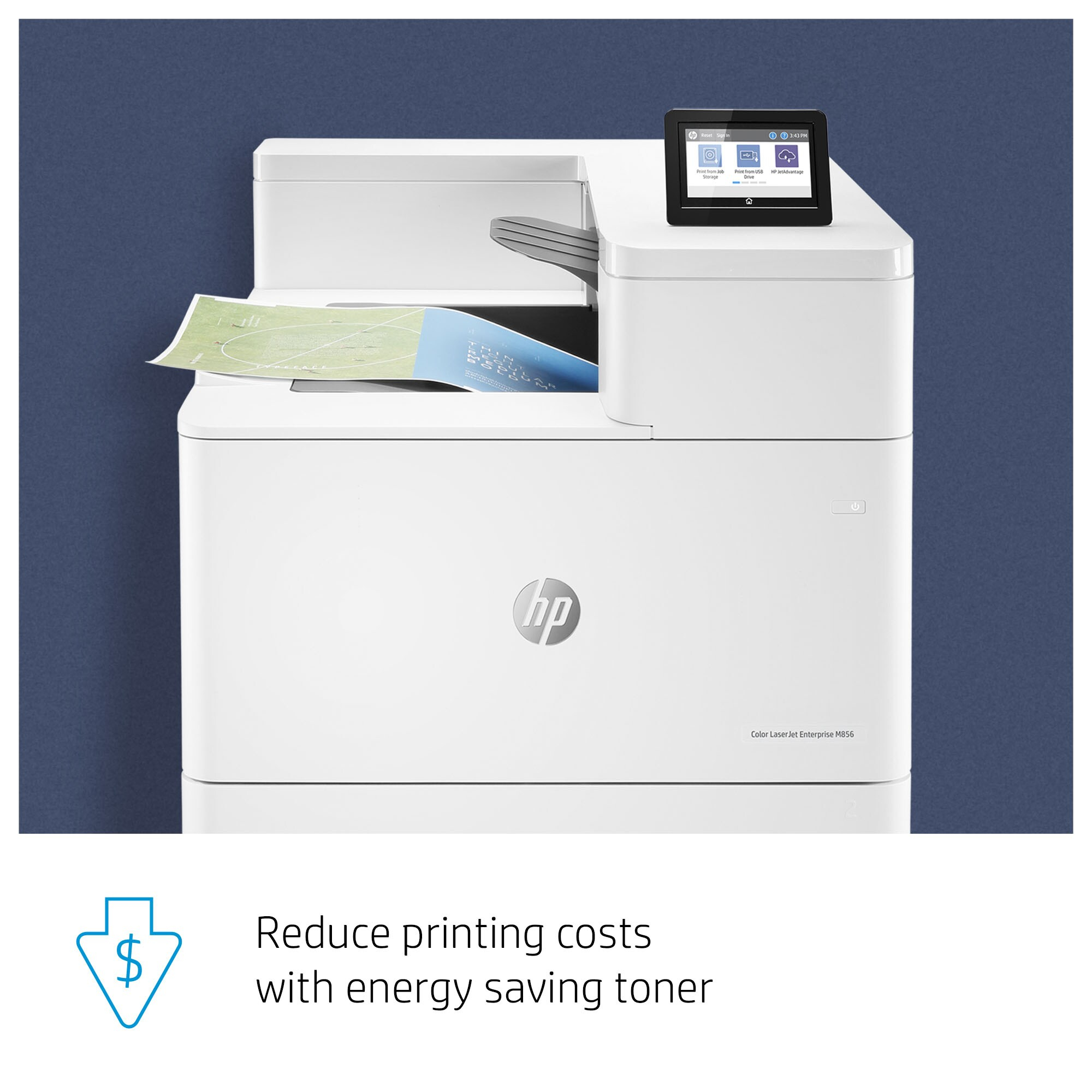 HP Color LaserJet Enterprise M856dn, Print, Two-sided printing, 1 in ...
