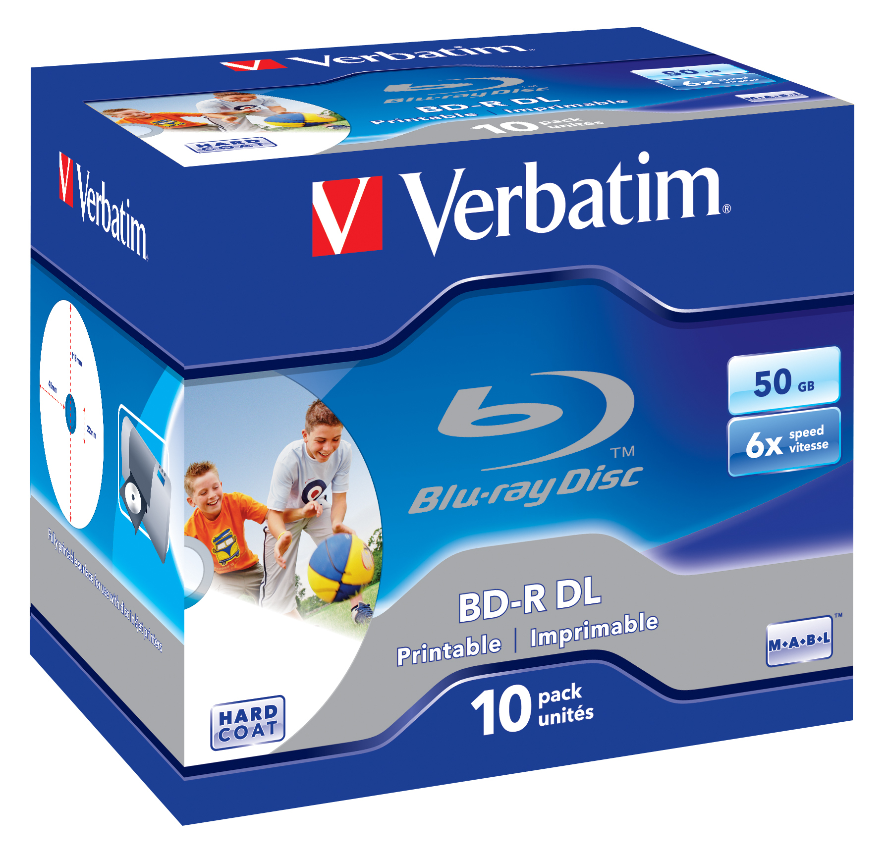 Verbatim 43736 blank Blu-Ray disc BD-R 50 GB 10 pc(s), 53 in ...