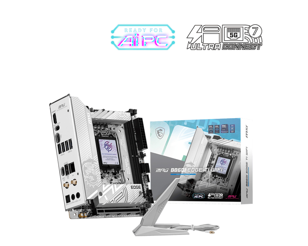 MSI MPG B860I EDGE TI WIFI motherboard Intel B860 LGA 1851 (Socket V1 ...