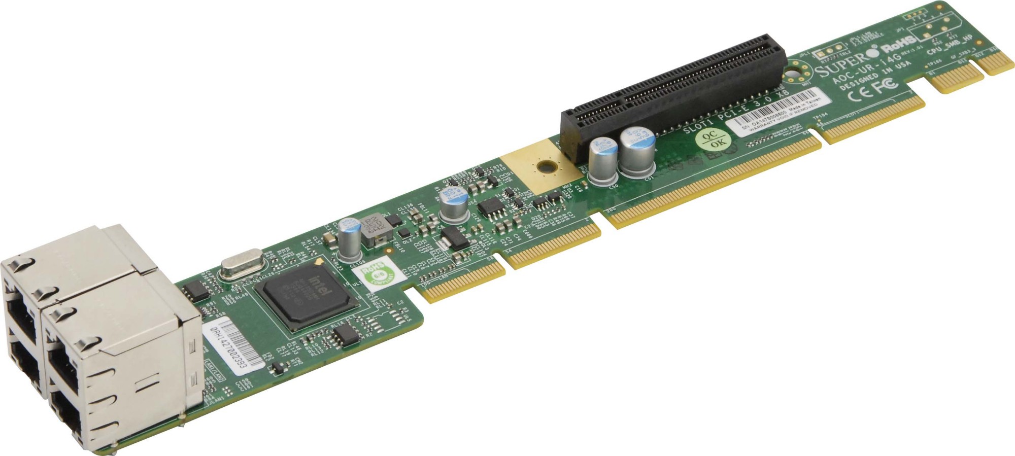 Supermicro AOC-UR-I4G network card Internal Ethernet 1000 Mbit/s, 3 in ...