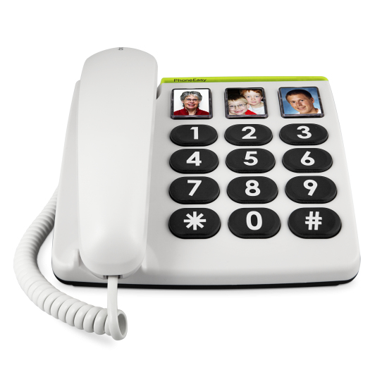 Doro PhoneEasy 331ph Analog telephone White, 26 in distributor ...