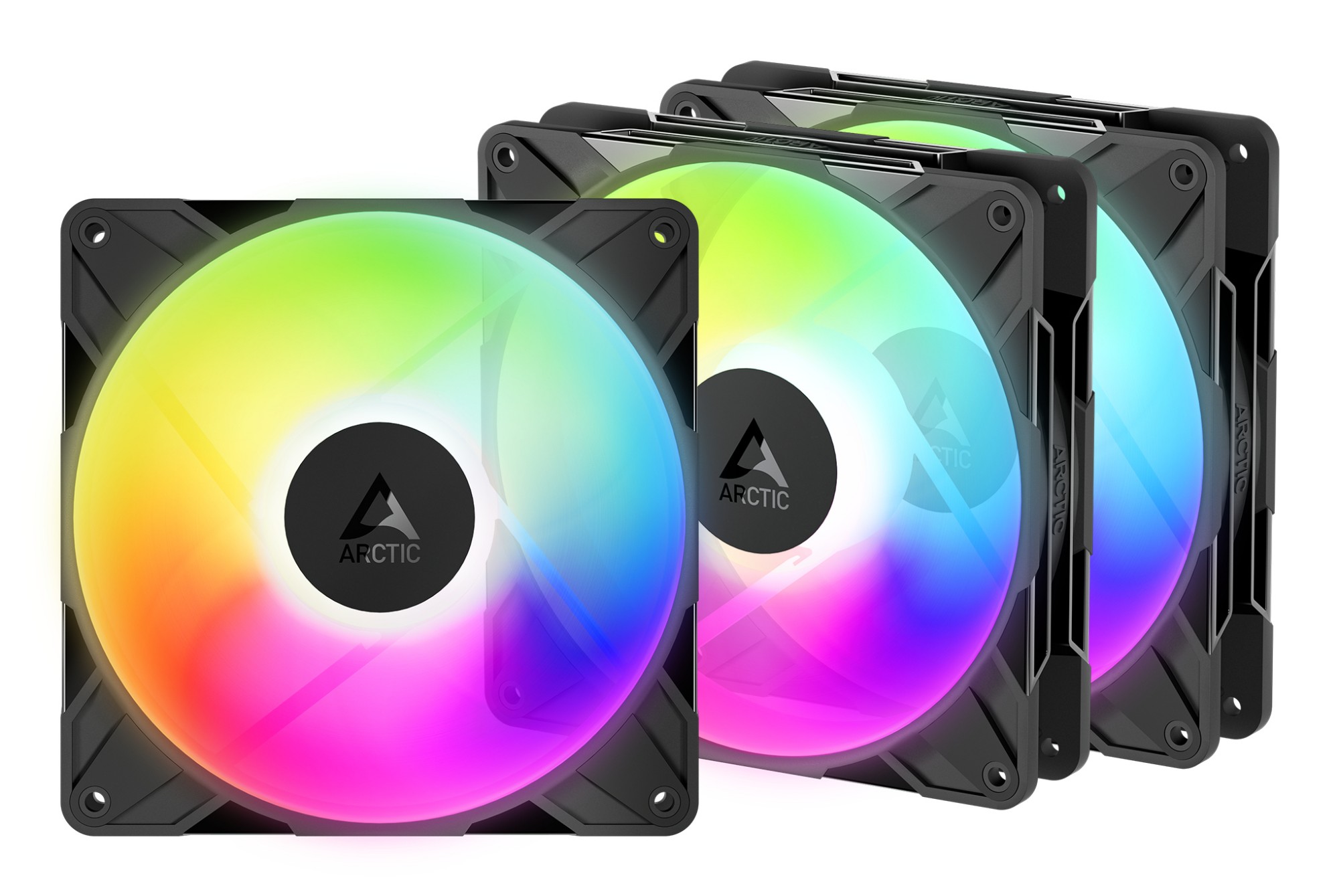 ARCTIC Freezer P14 Pro Reverse A-RGB - 3 Pack - 140 mm A-RGB PWM Fan ...