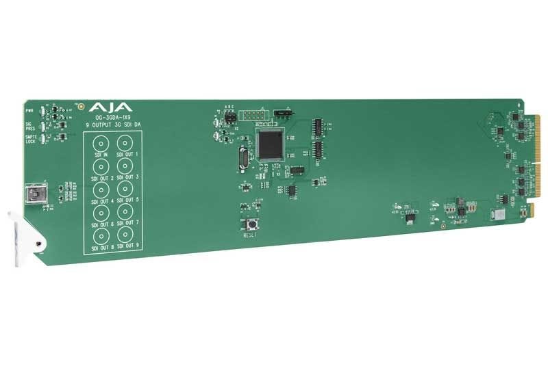 Matek | AJA OG-3GDA-1x9 Distribution Amplifier – openGear 3G-SDI 1x9 DA ...