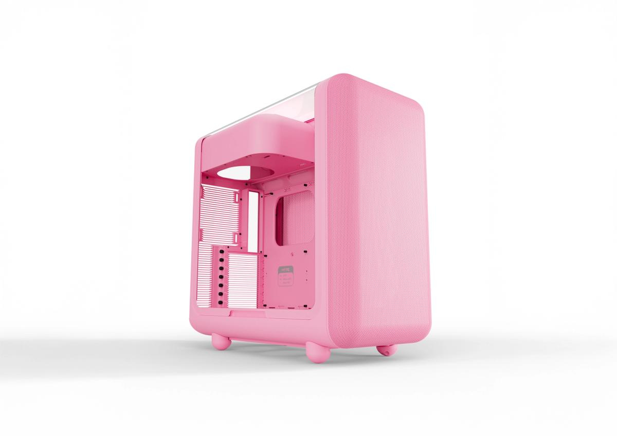 HYTE X50 MID TOWER CASE STRAWBERRY MILK