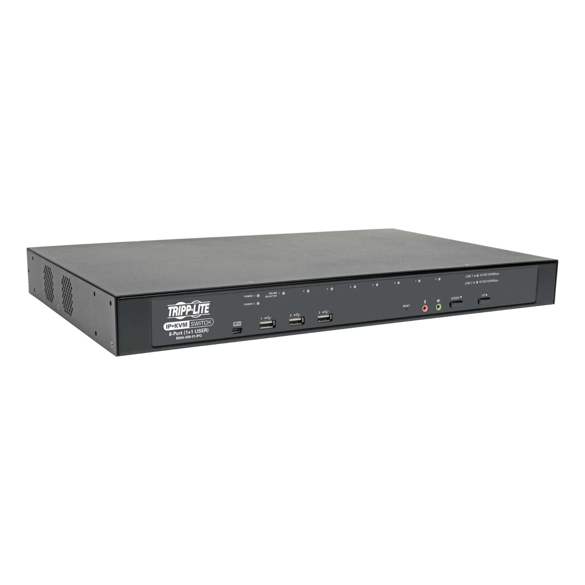 Tripp Lite 8-Port Cat5 KVM over IP Switch with Virtual Media - 1 Local ...