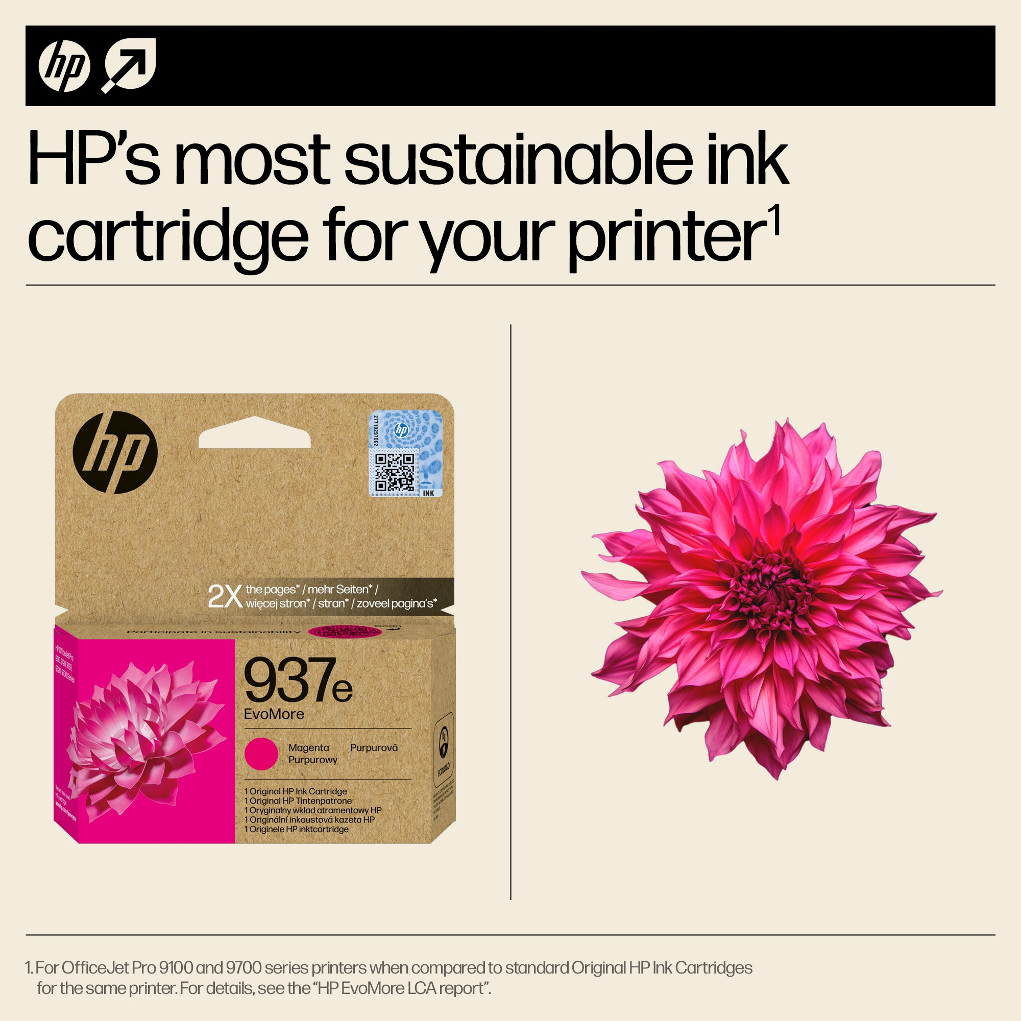 HP 4S6W7NE/937E Printhead cartridge magenta Evomore, 1.65K pages ISO ...