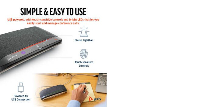 POLY Sync 10 Microsoft Teams Certified Speakerphone, 144 in distributor ...