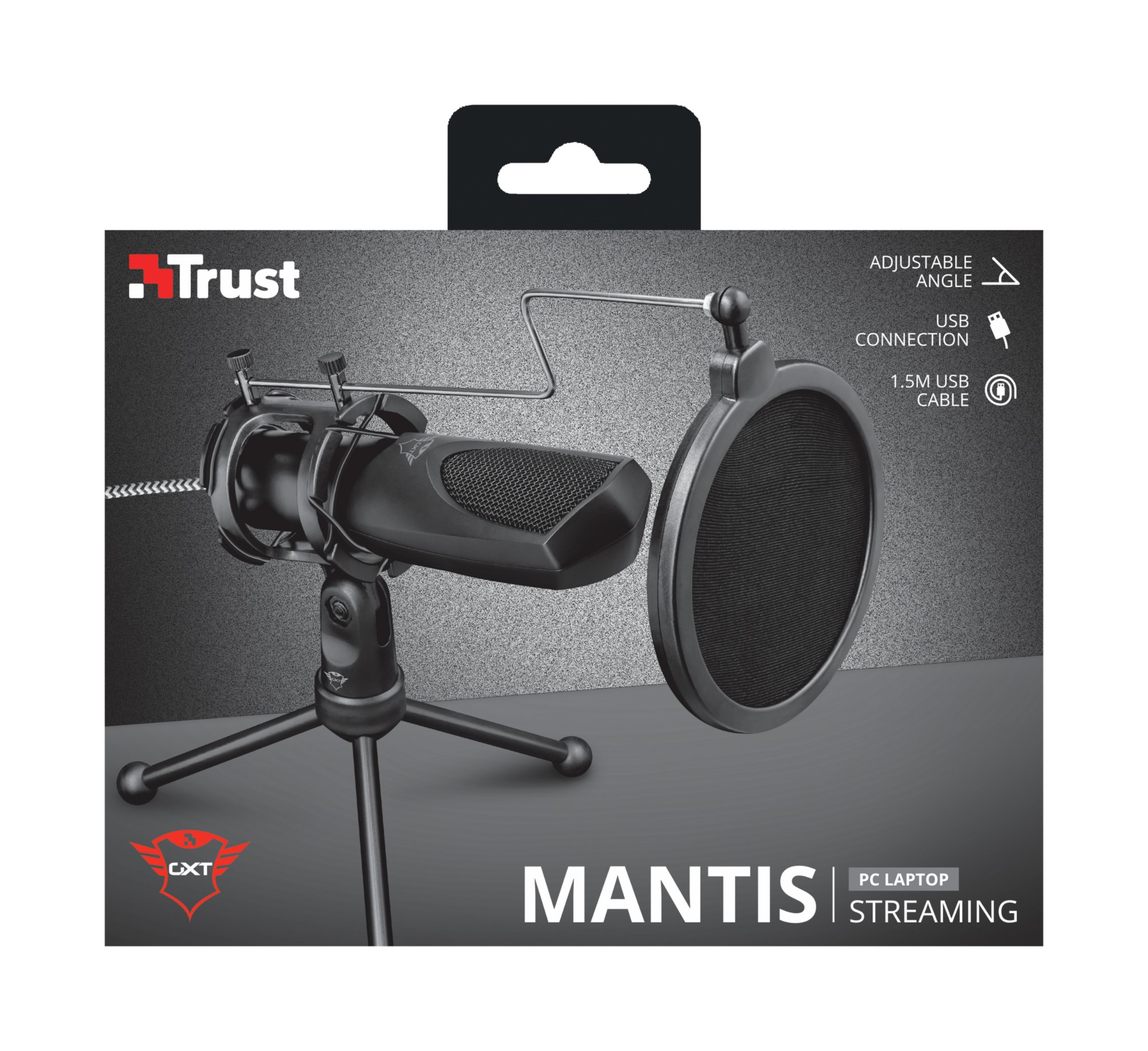 Trust GXT 232 Mantis Black PC microphone, 40 in distributor/wholesale ...