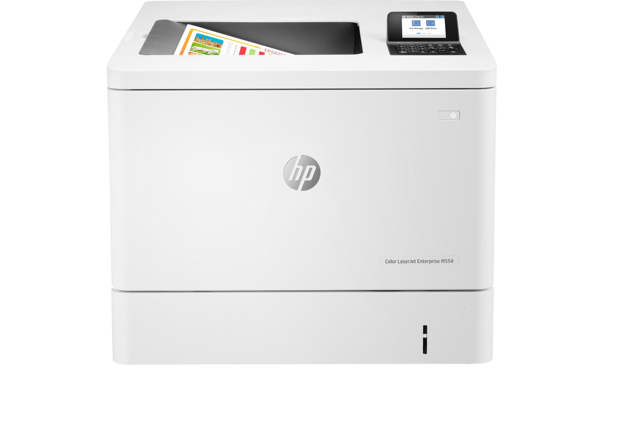 HP Color LaserJet Enterprise M554dn Printer, Print, Front-facing USB ...