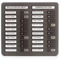 INDESIGN 20 NAME IN/OUT BOARD GREY, 85 in distributor/wholesale stock ...