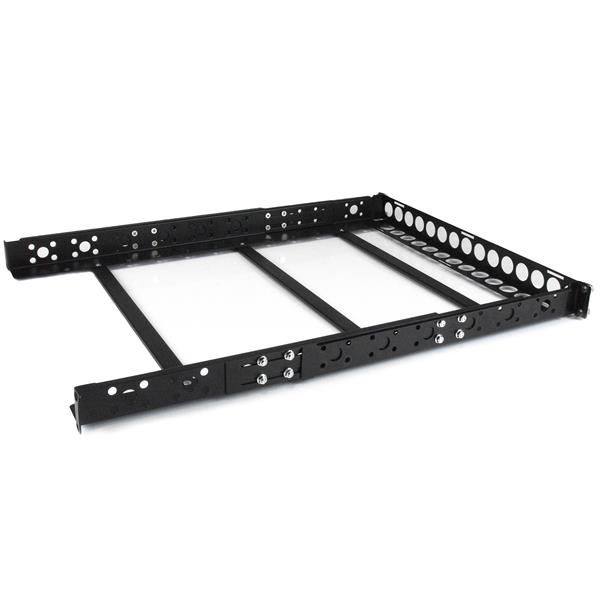 StarTech.com 1U Fixed 19" Adjustable Depth Universal Server Rack Rails ...