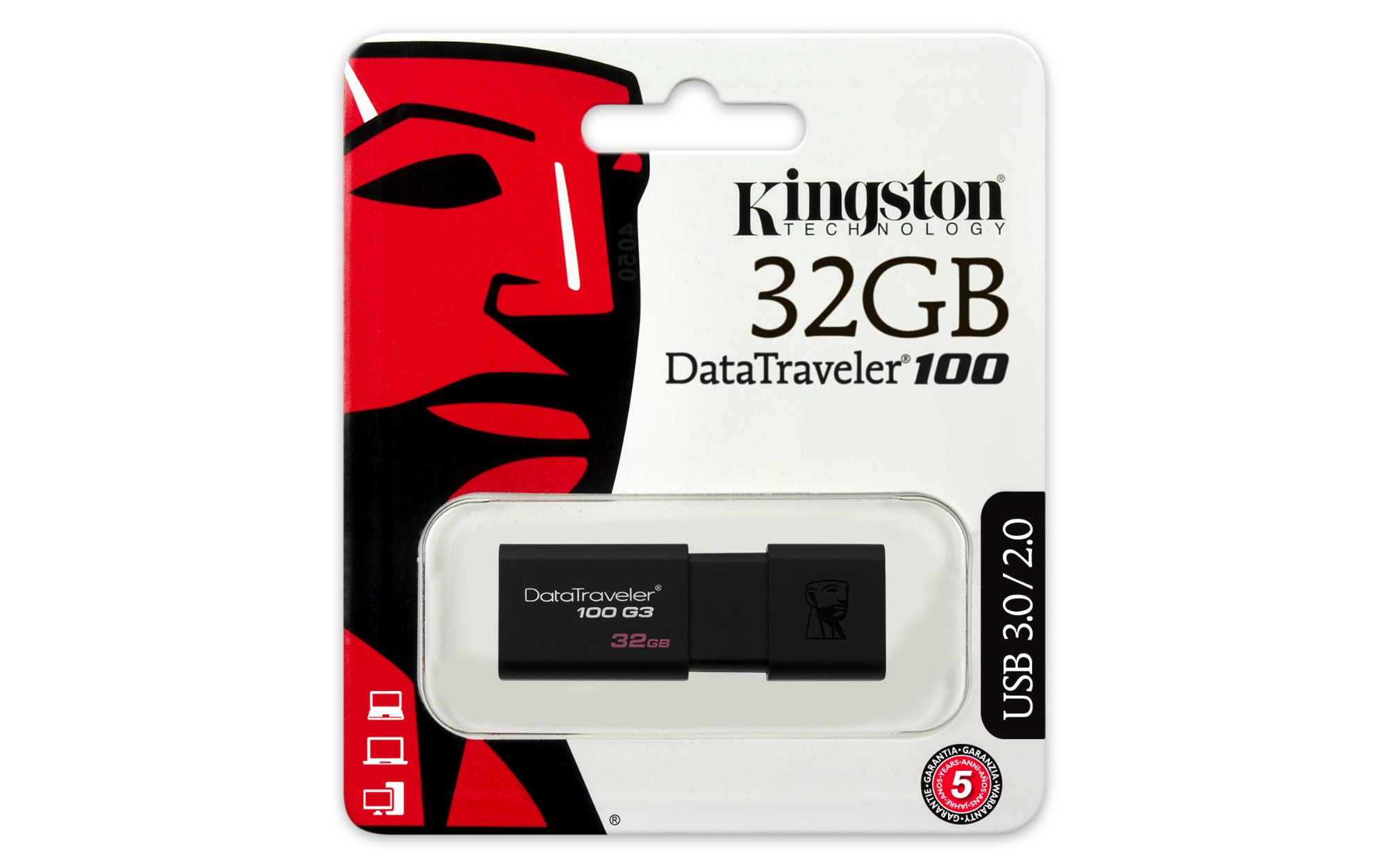 Kingston Technology DataTraveler 100 G3 USB flash drive 32 GB USB Type ...