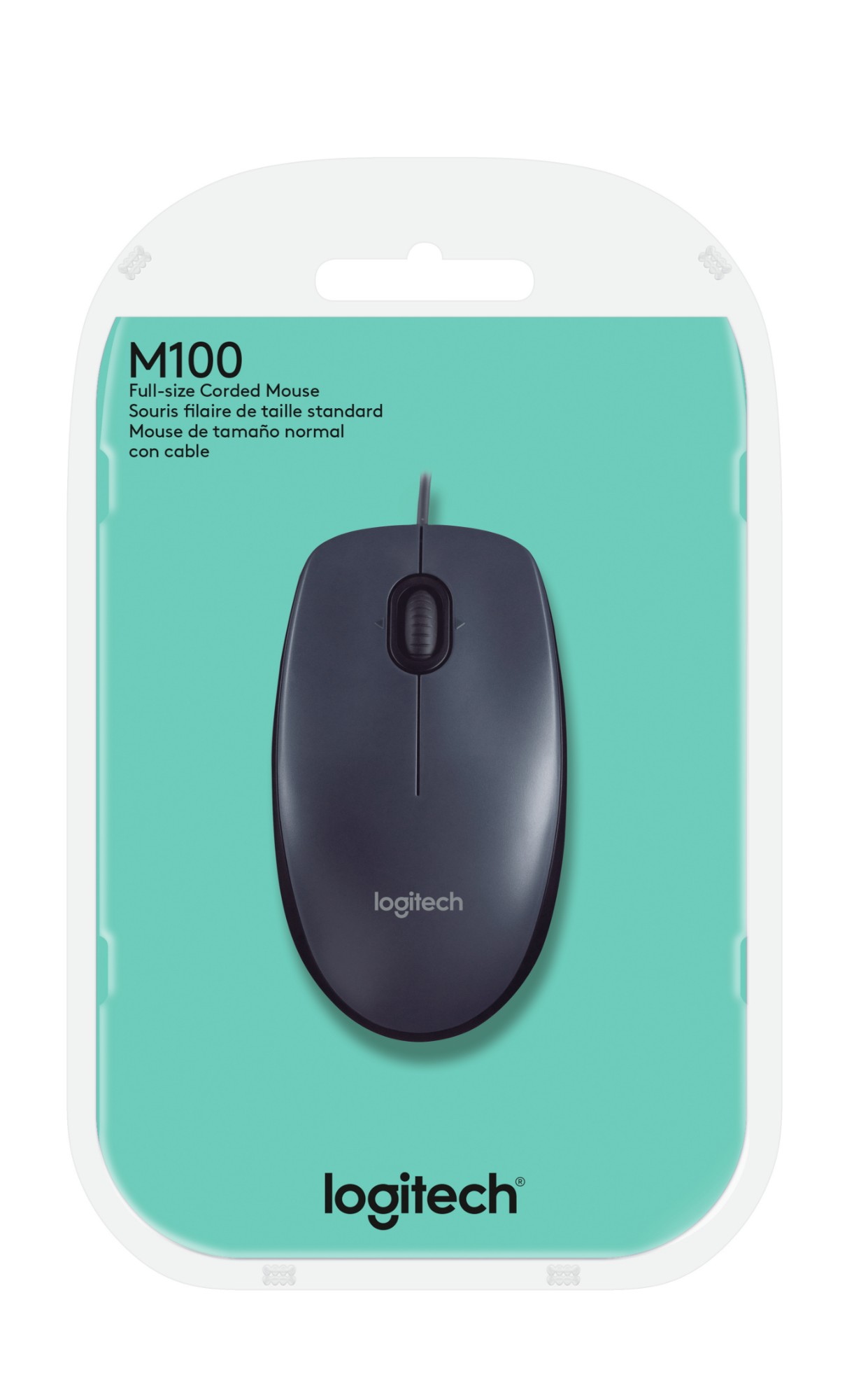 Logitech M100 mouse USB Type-A Optical 1000 DPI Ambidextrous, 1188 in ...