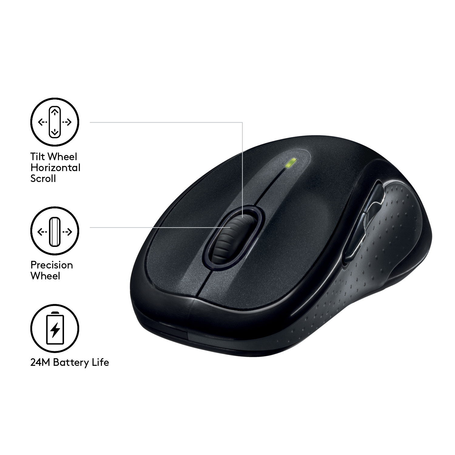 Logitech M510 mouse RF Wireless Laser, 443 in distributor/wholesale ...