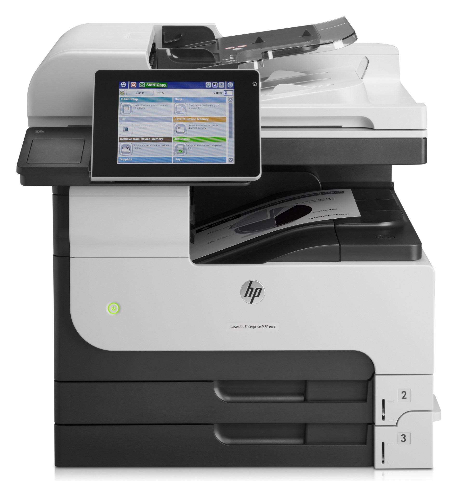 HP LaserJet Enterprise M725dn Multifunction Black and white Printer ...