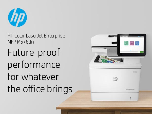 HP Color LaserJet Enterprise MFP M578dn, Print, copy, scan, fax ...