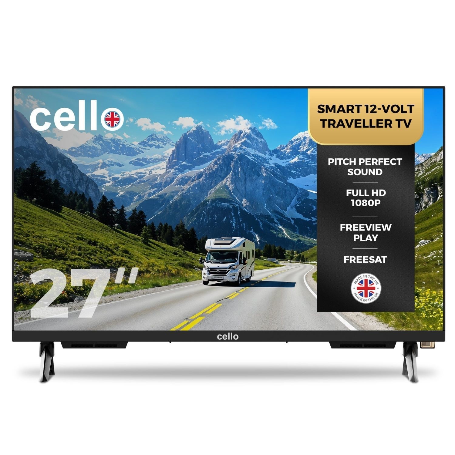 Cello 27 inch 12 Volt Smart Frameless TV Ultrafast WebOS, 0 in ...