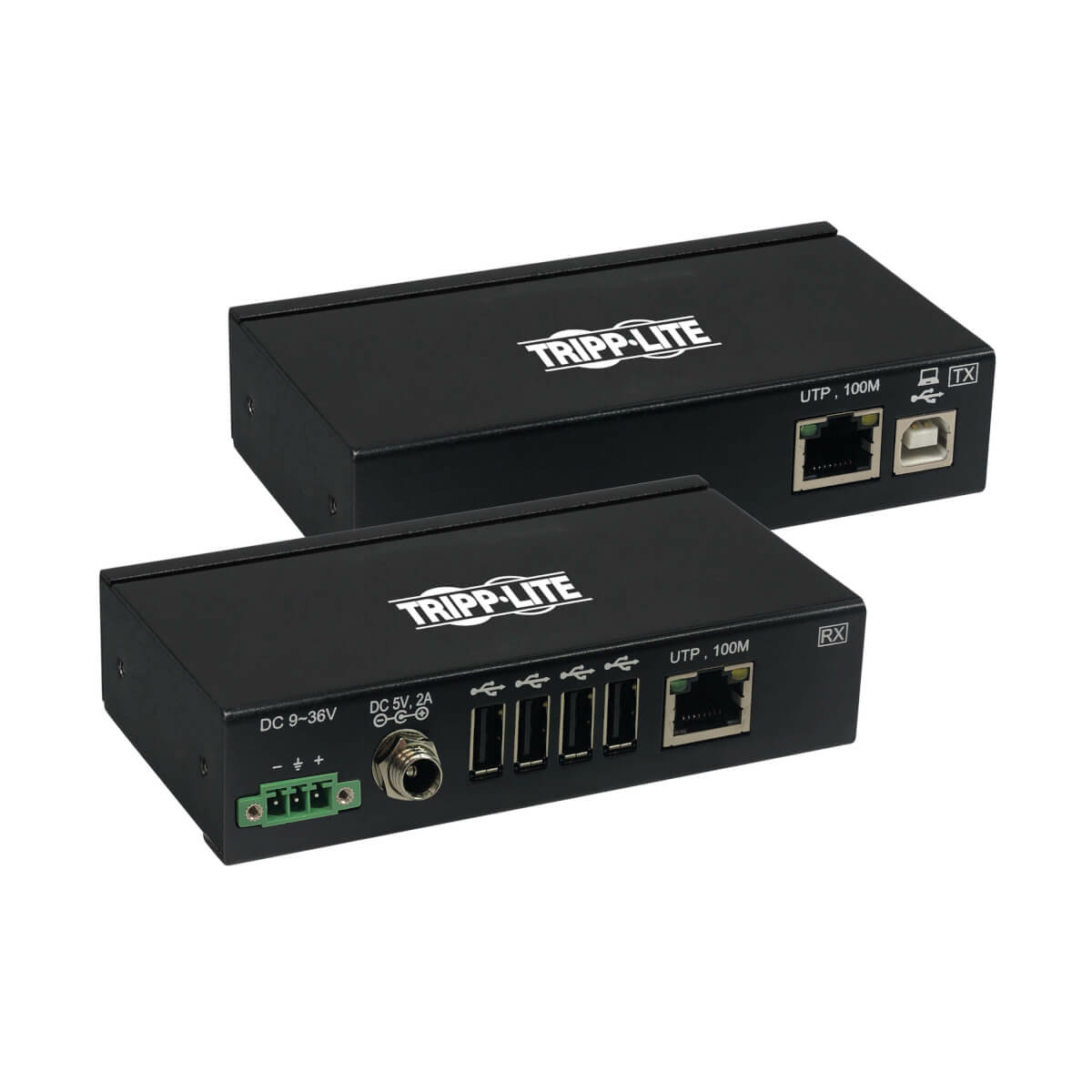 Tripp Lite B203-104-IND-ER 4-Port Industrial USB over Cat6 Extender ...