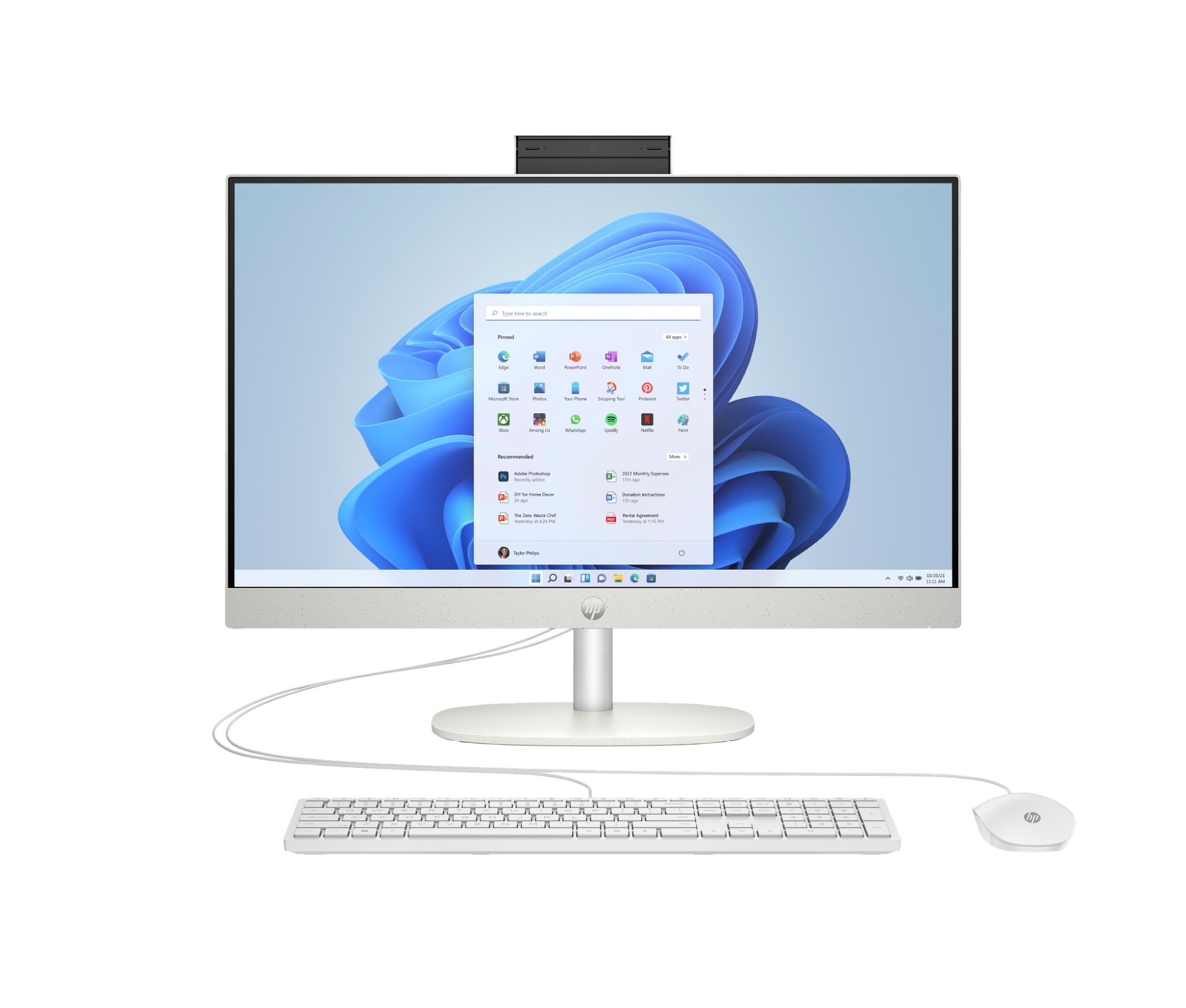 HP All-in-One 24-cr0003na PC AMD Ryzen™ 5 8 GB LPDDR5-SDRAM 512 GB SSD ...