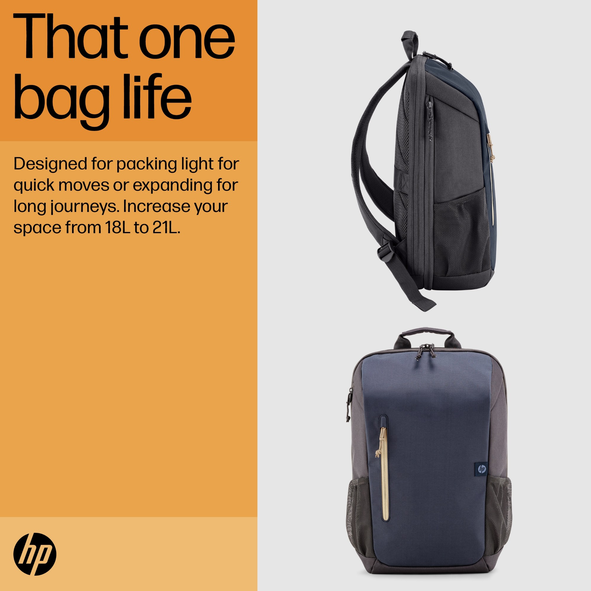 HP Travel 18 Liter 15.6 Iron Grey Laptop Backpack, 10 in distributor ...