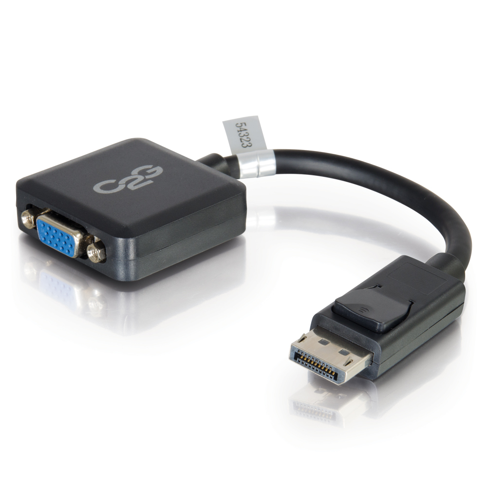 C2G 20cm DisplayPort M / VGA F 0.2 m VGA (D-Sub) Black, 2490 in ...