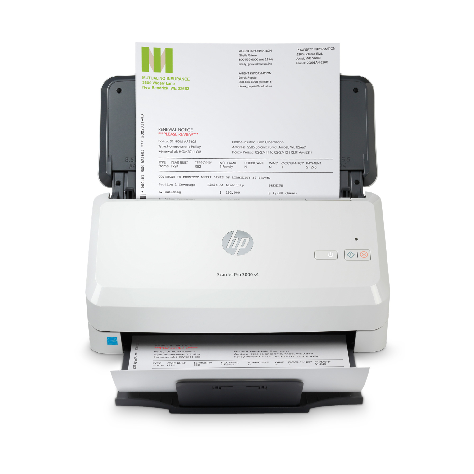 HP Scanjet Pro 3000 s4 Sheet-fed scanner 600 x 600 DPI A4 Black, White ...