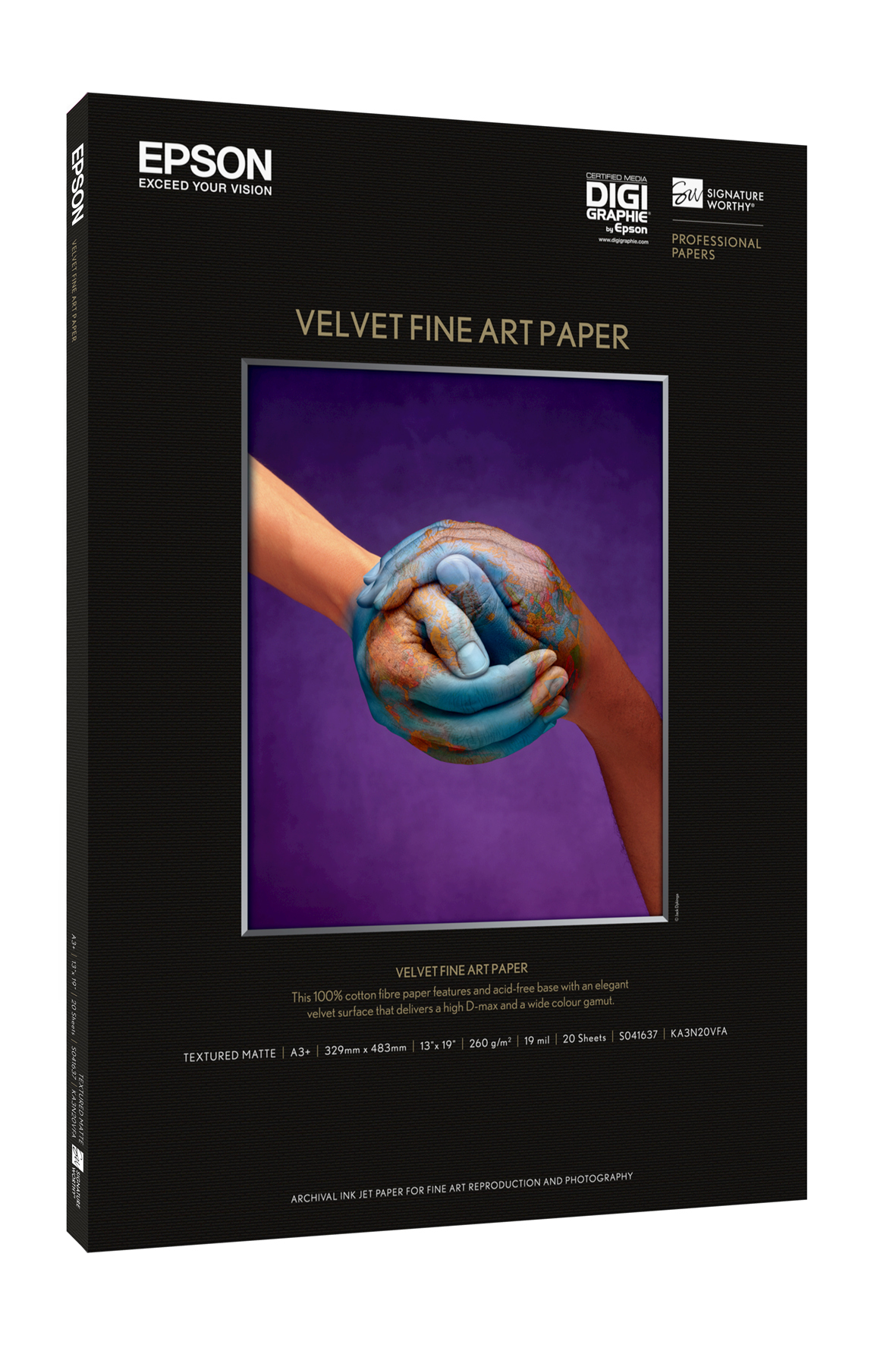 Epson Velvet Fine Art Paper A3 260g m 20 Blatt 1 In Distributor Epson Velvet Fine Art Paper A3 260g m 20 Blatt 1 In Distributor