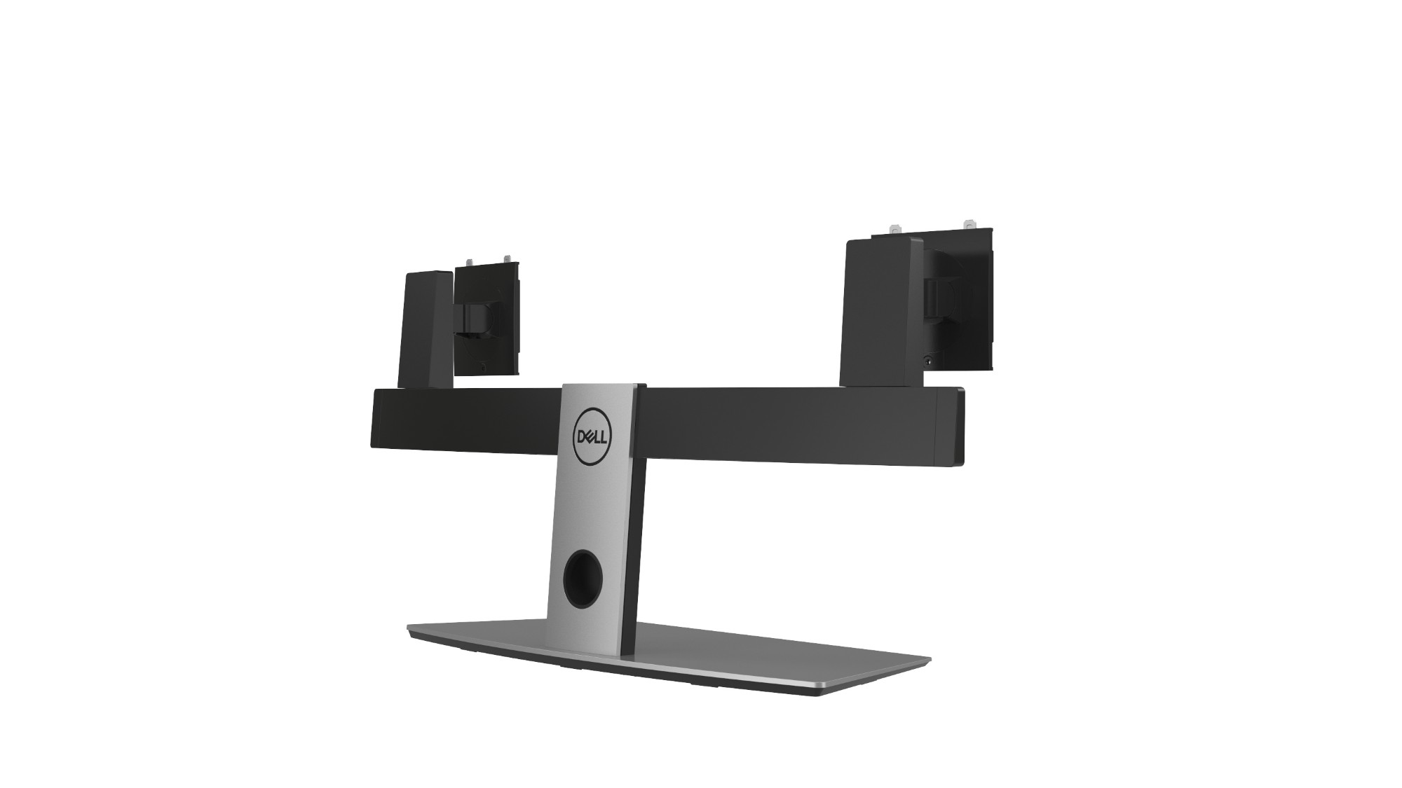 DELL Dual Monitor Stand 68.6 cm (27") Aluminum, Black, 141 in ...