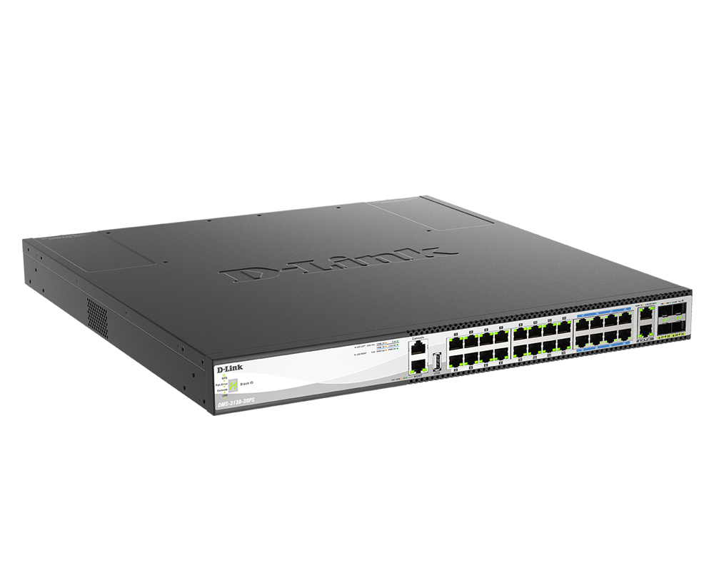 D-Link DMS-3130-30PS network switch Managed L3 2.5G Ethernet (100/1000 ...