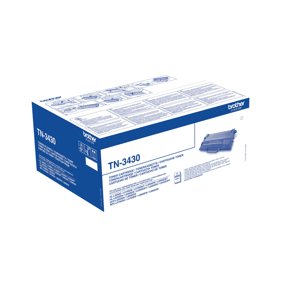 Brother TN-3430 Toner-kit, 3K pages ISO/IEC 19752 for Brother HL-L 5000 ...
