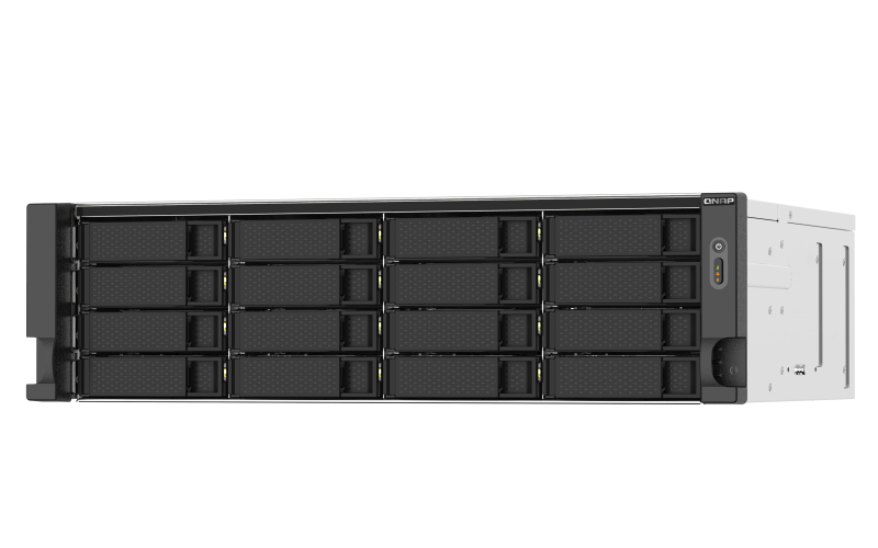 QNAP TS-1673AU-RP-16G NAS/storage server Rack (3U) Ethernet LAN Black ...