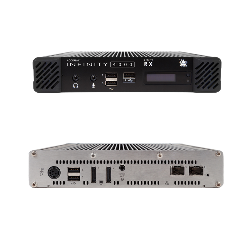 Adder Link Infinity Dual Head- Dual Sfp Displayport++ Rx Unit | Adder | US