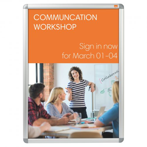 Nobo Snap Frame Aluminium/PVC A1 1902211, 98 in distributor/wholesale ...