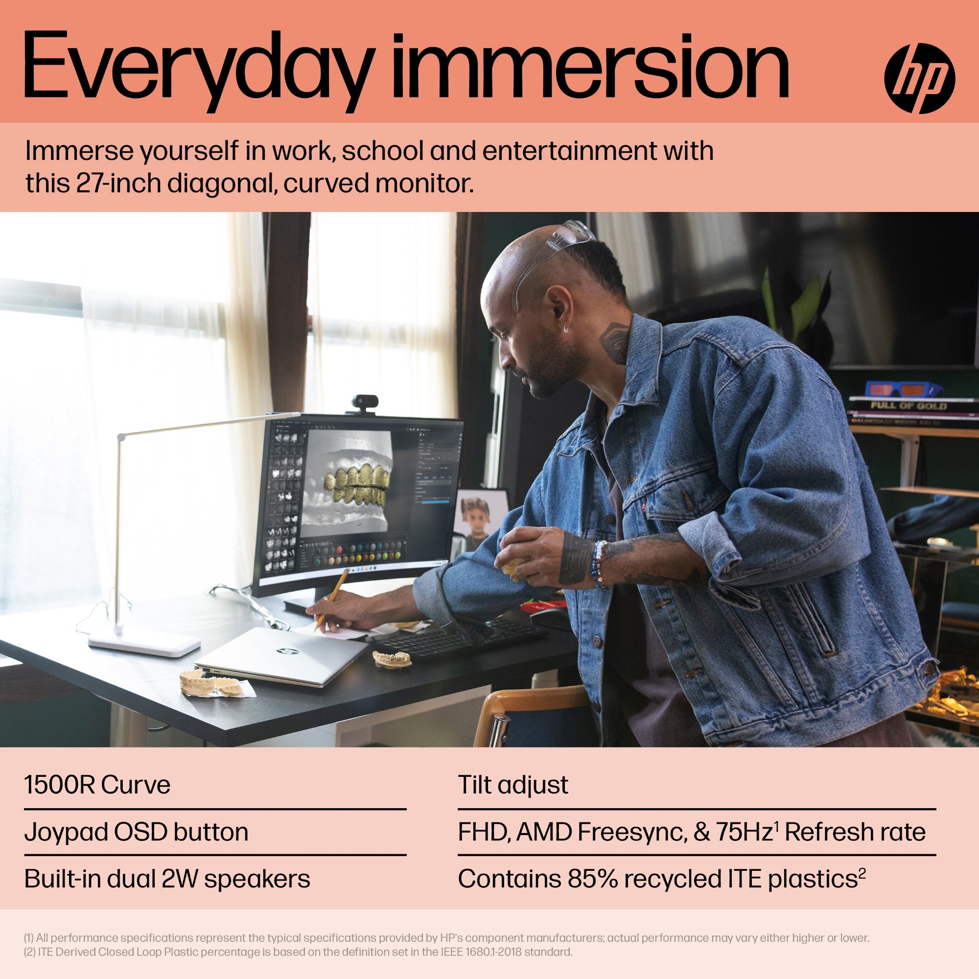 HP V27c G5 FHD Curved Monitor, 0 in distributor/wholesale stock for ...