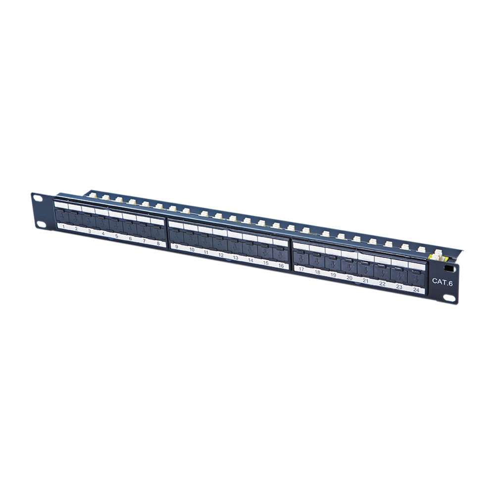 Videk Cat.6 1u 24 Way UTP Patch Panel, 125 in distributor/wholesale ...