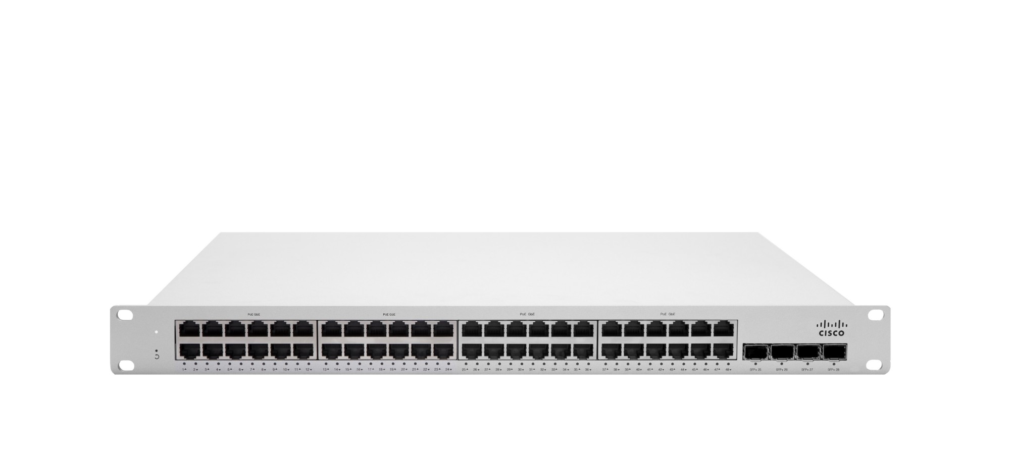 Cisco Meraki MS225-48LP L2 Stck Cld-Mngd 48x GigE 370W PoE Switch, 0 in ...