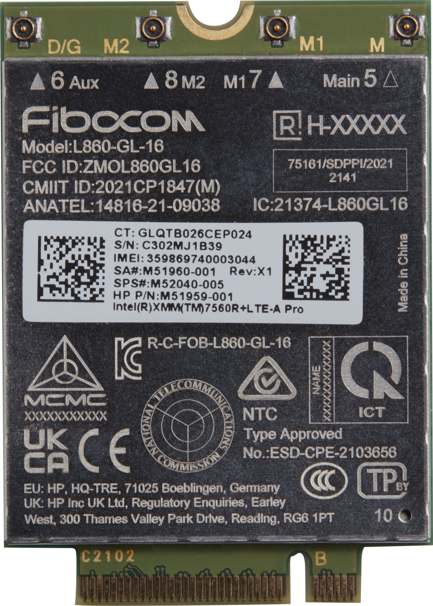 HP XMM 7560 R+ LTE-Advanced Pro WWAN, 0 in distributor/wholesale stock ...