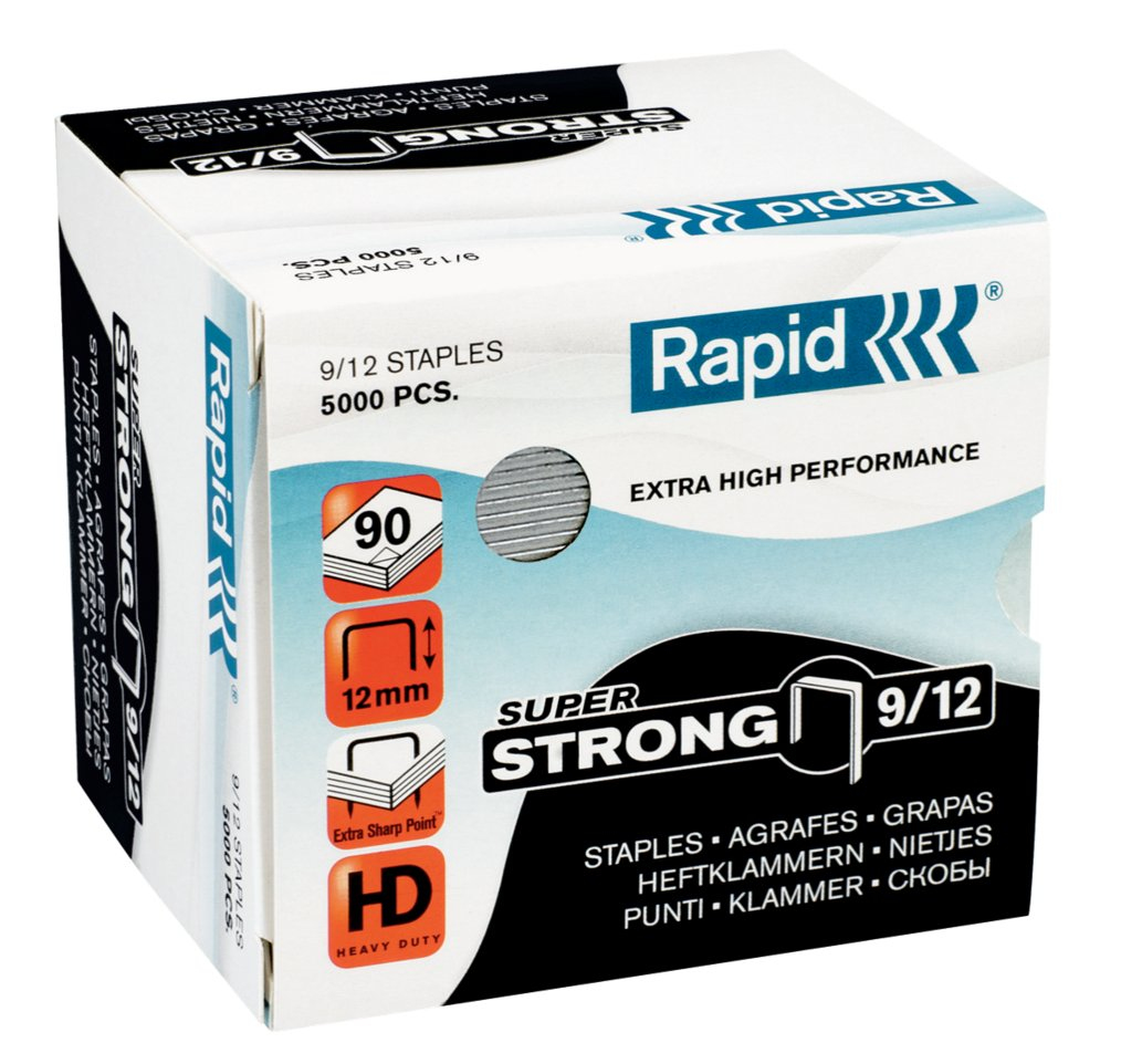 Rapid 9/12 Staples pack 5000 staples, 21 in distributor/wholesale stock ...