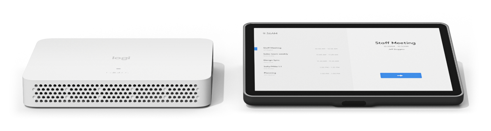 Logitech RoomMate + Tap IP + Compute Mount video conferencing system ...