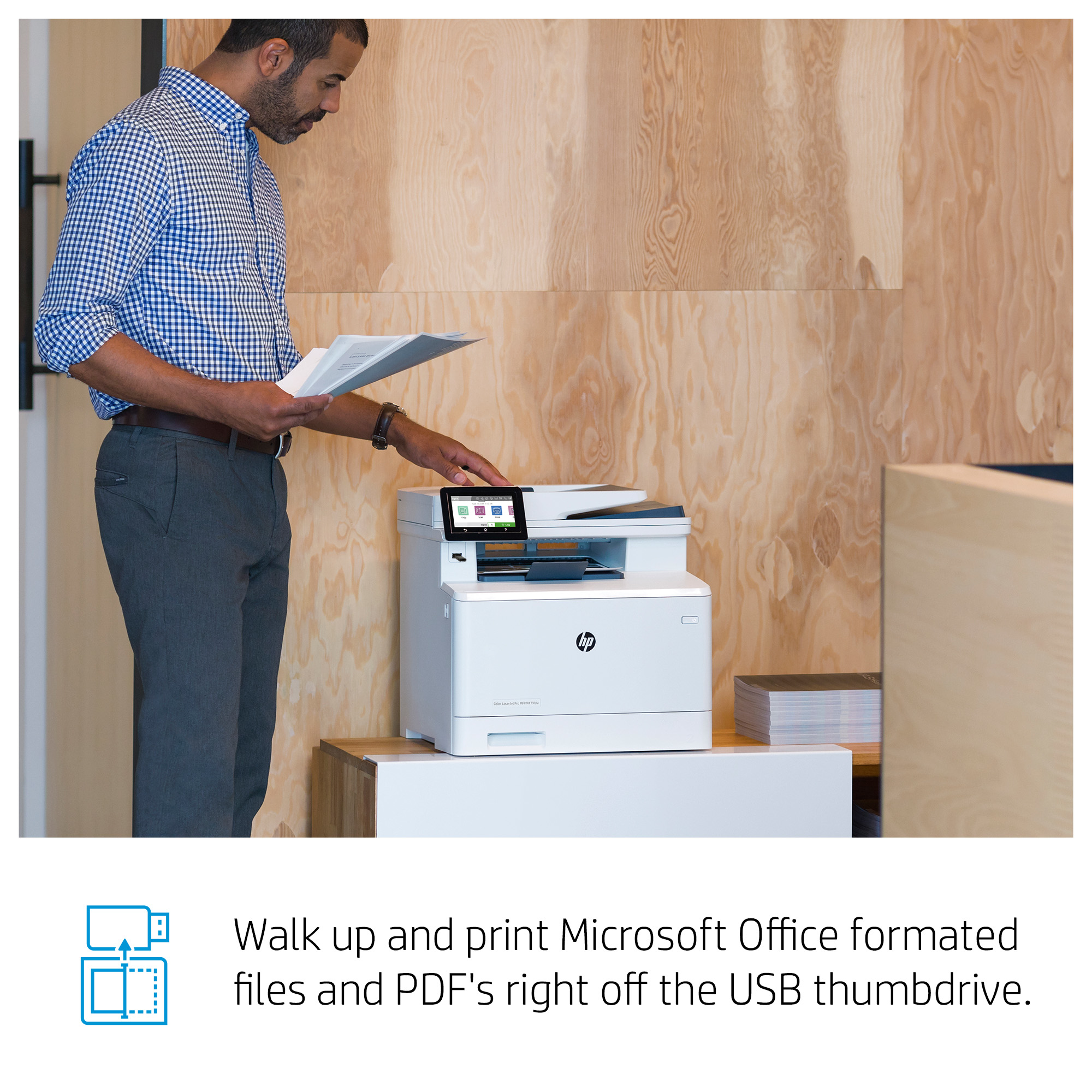 HP Color LaserJet Pro MFP M479fnw, Print, copy, scan, fax, email, Scan ...