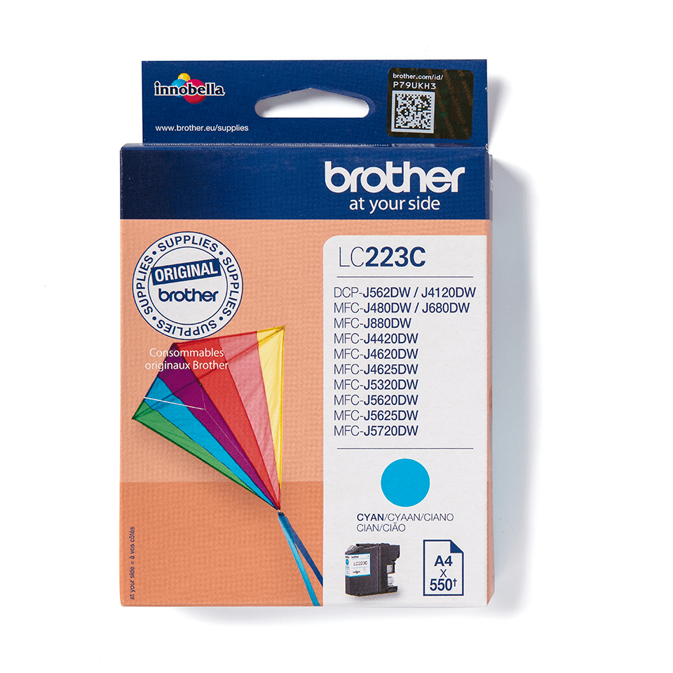 Brother LC-223C Ink cartridge cyan, 550 pages ISO/IEC 24711 5.9ml for ...