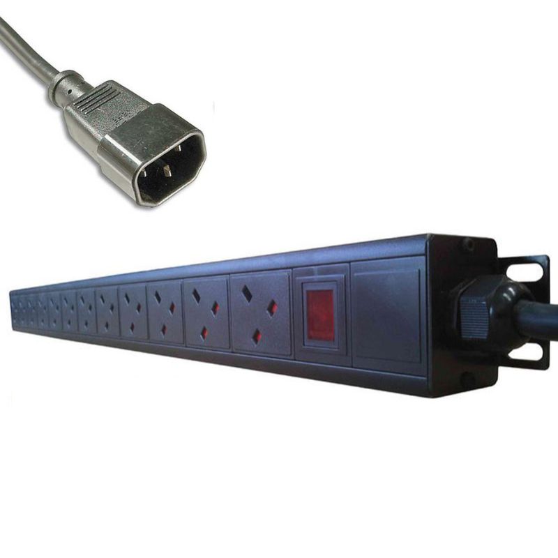POWERDATA 12 WAY 19 INCH RACK PDU - 13A SKTS. - IEC PLUG - VERTICAL, 0 in distributor/wholesale ...