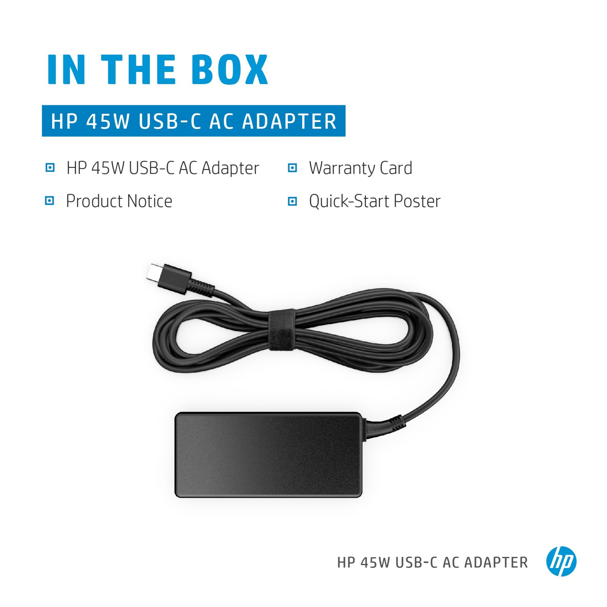 HP 45W USB-C AC Adapter, 4 in distributor/wholesale stock for resellers ...
