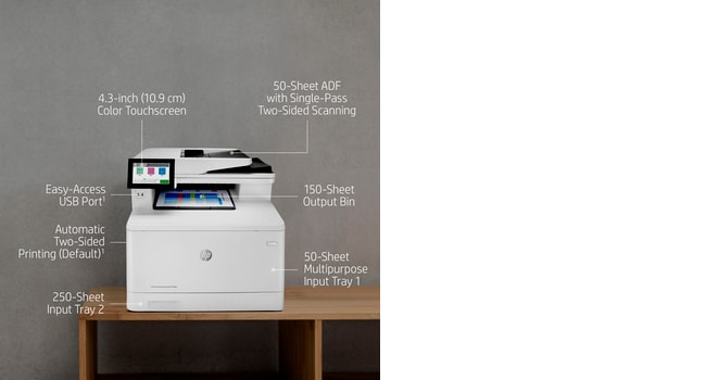 HP Color LaserJet Enterprise MFP M480f, Color, Printer for Business ...
