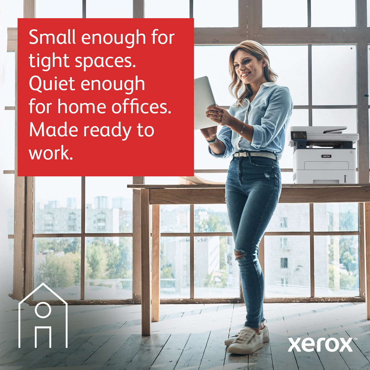 Xerox B305 Multifunction Printer, Print/Scan/Copy, Black and White ...