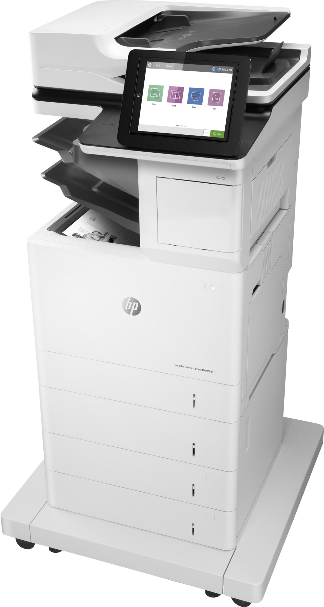 HP LaserJet Enterprise MFP M631z, Print, Copy, Scan, Fax, 0 in ...